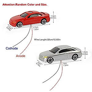 EC100 12PCS 1:87 HO Scale Model Lighted Car with 12V LED Head and Rear Lights Layout