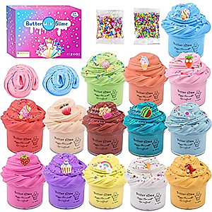 14 Pack Slime Kit Super Mini Butter Slime,Different Kinds of Color Scented Funny Slimes,Soft and Non-Sticky for Girls and Boys,Party Favor Gifts