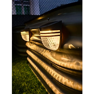 Vego garden Solar Garden Lights with Auto Sensors Magnetize Securely to Beds, IPX4 Waterproof Outdoor LED Light for Patio & Yard 8 Pack