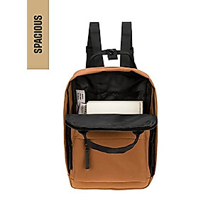 Dickies Brooklyn Mini Backpack, Small Backpack Purse for Men and Women, Travel Shoulder Book Bag (Brown Duck)