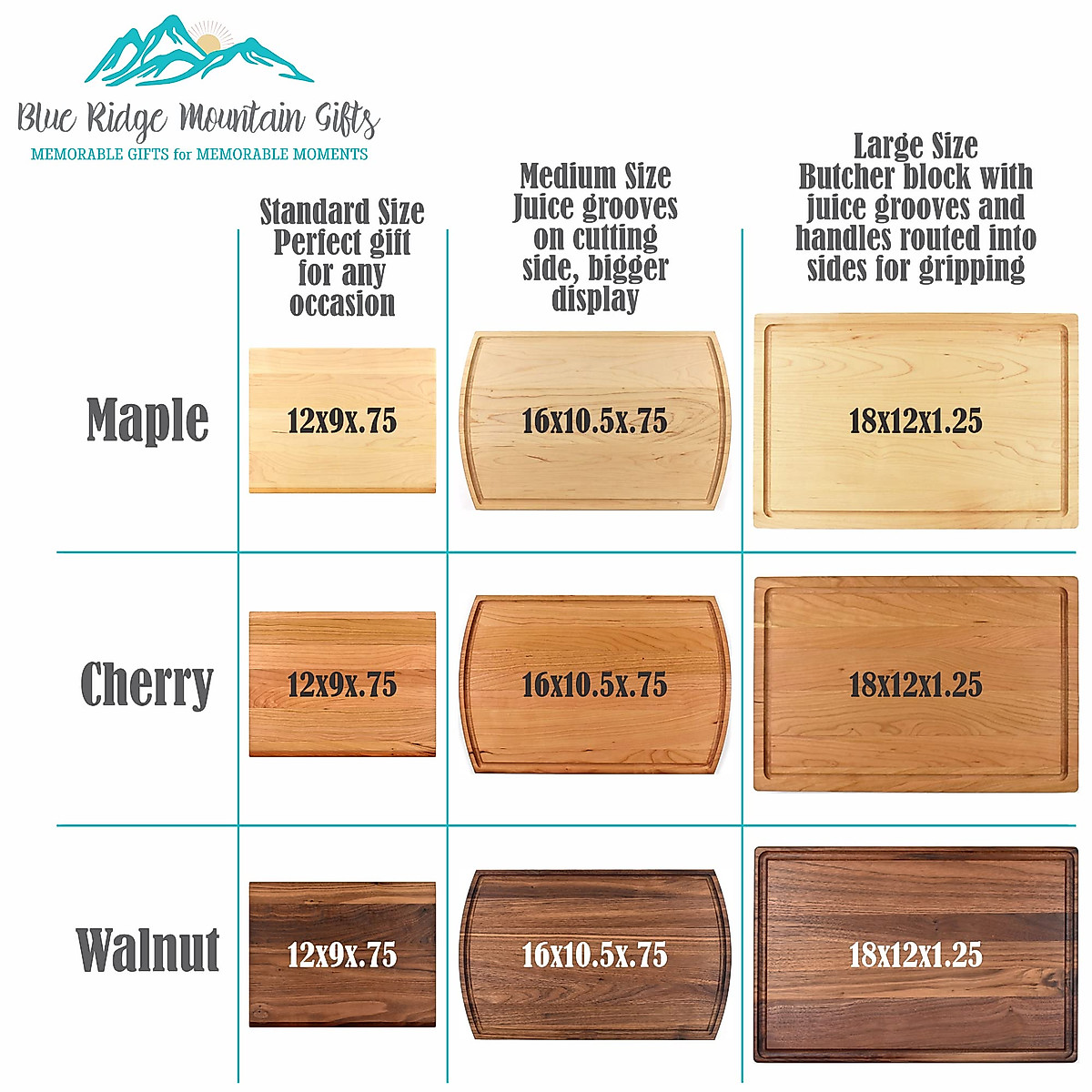 Blue Ridge Mountain Gifts Personalized Tree of Life Cutting Board - Custom Laser Engraved Wood Chopping Board- Great for Father's Day Wedding, Anniversary, Birthday, and more - 3 Wood Types & Sizes