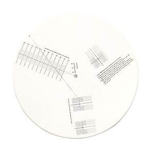 Turntable Cartridge Alignment Protractor Mat, Calibration Plate Adjustment Tool, Phono-Cartridge Stylus Alignment Protractor Tool for Turntable Accessor