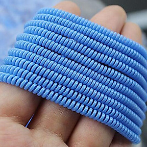 VizGiz 7 Pack Wired Earbuds Cable Protector Headphones Strain Relief Cable Boot Spiral Sleeve Protective Cover Cord Saver for Apple EarPods in-Ear Earbud Headphones 3.5mm Microphone Assembly Mic