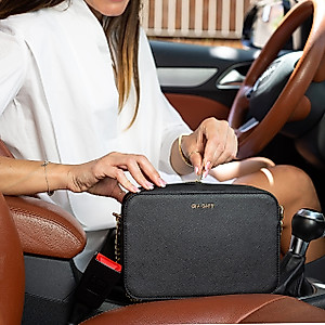 Elegant Faux Leather Crossbody Purse Bag For Women - Over The Shoulder Small Crossbody Purse - Women's Jet Set Cross Body Bag (Green)