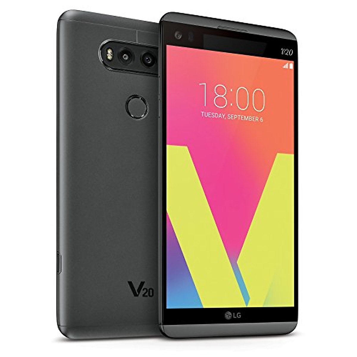 LG V20 H910a 64GB 5.7" IPS LCD Display Android Smartphone w/ Dual Rear Cameras (16MP+8MP) - Carrier Unlocked for all GSM Carriers Worldwide (Titan Gray)