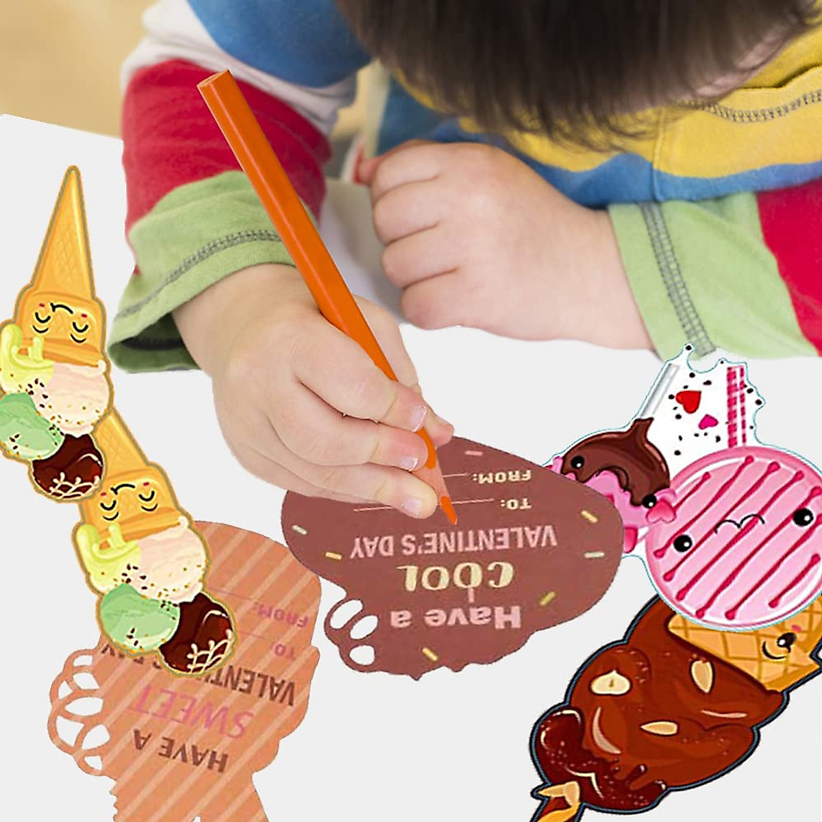 DmHirmg Valentine's Day Cards,Valentine's Day Gifts for Kids – 32pack Cards+ Stickers+Envelopes,Valentine Cards, Valentine's Day Crafts for Kids for Valentine Decor ,Gift Exchange Party Favors for Valentine's Day Supplies,Great Valentine's Day Gifts for H