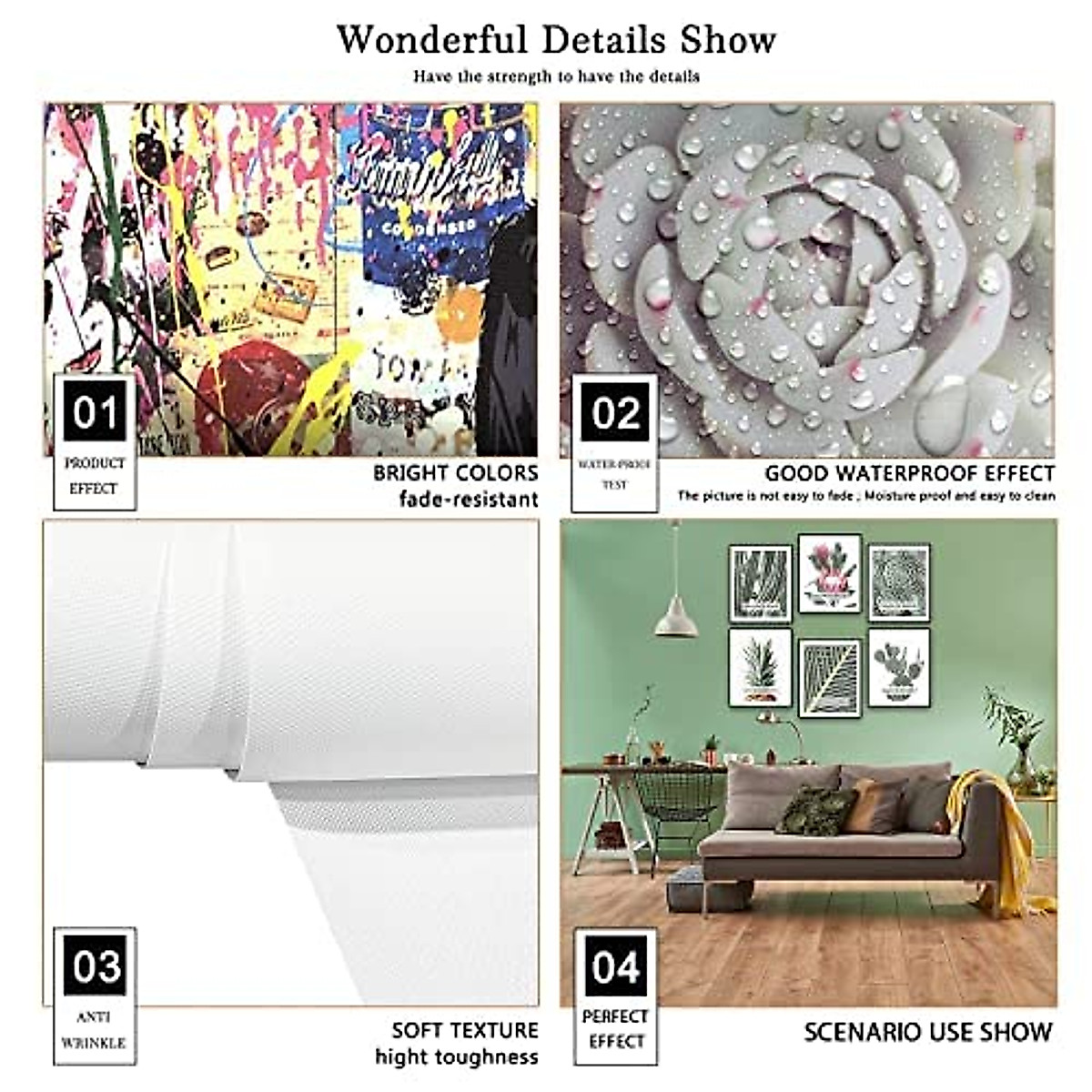 Admmixoo Bathroom Decor Wall Art Prints Glam Glitter Tissue Black Gold Funny Bathroom Toilet Paper Artwork for Wall Black White Yellow Modern Fashion Art Gallery Wall Set (8"x10" UNFRAMED)