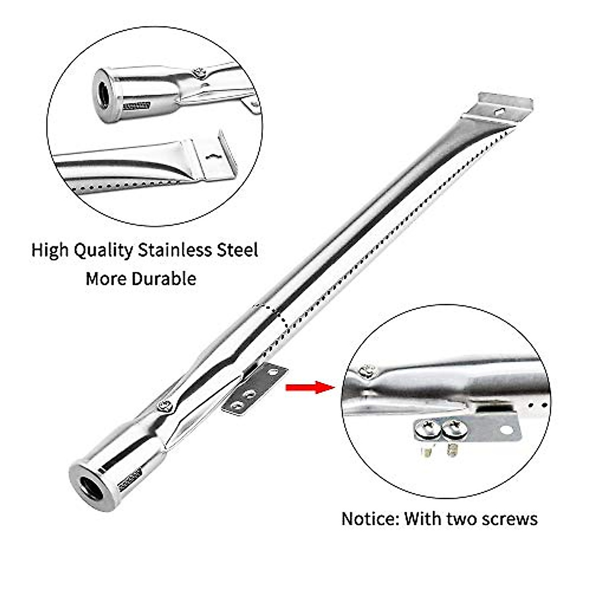 Uniflasy Grill Replacement Part for Home Depot Nexgrill 5 Burner 720-0888 720-0888N 4 Burner 720-0830H 720-0830D 720-0783E 720-0830A Cuisinart CGG-8500 Grill Repair kit Heat Plates Burner Igniter