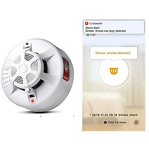 Smoke and Heat Detector, Two in one in use with TUYA Smart App