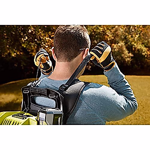 Ryobi RY40440 40 Volt 145 MPH 625 CFM Cordless Brushless Variable Speed Backpack Leaf Blower with Lithium-Ion Battery and Charge Kit