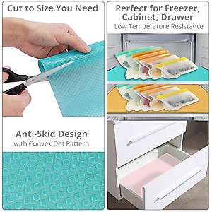 HOMGEN Exclusive Innovation 8pcs Refrigerator Liners&10Pcs Reusable Snack Bags for Kids Set (4 Reusable Sandwich Bags, 4 Reusable Snack Bags, 2 Freezer Gallon Bags) Perfect for Fridge Used