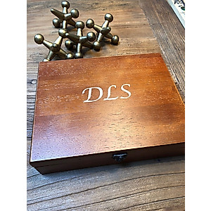 WE Games Custom Engraved Wooden Shut The Box Game with Lid