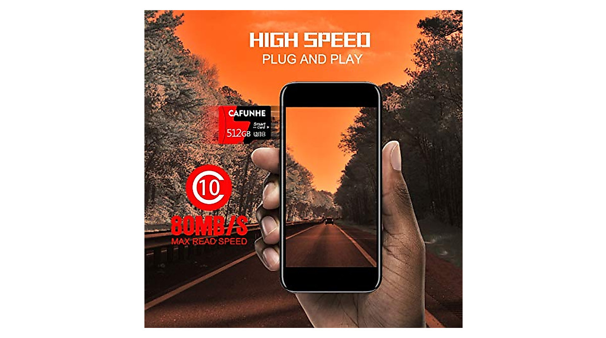 512GB Micro SD Card with Adapter - Fast Speed for Devices