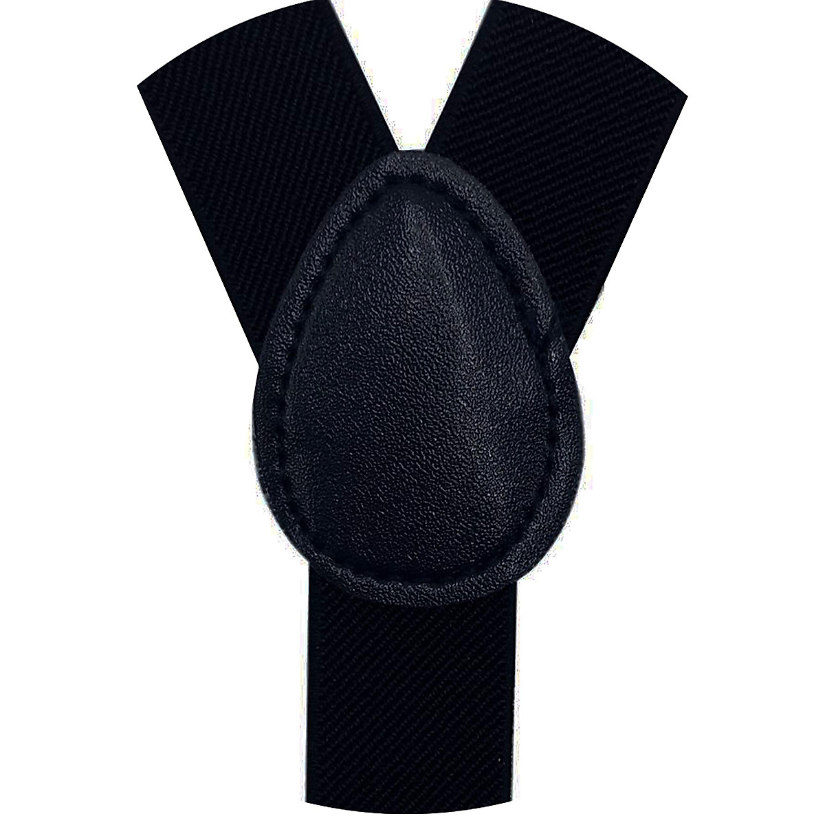 Consumable Depot Solid Color Suspenders Y-Back | Adjustable and Elastic | (Black)