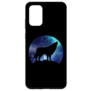 Galaxy S20+ Wolf Galaxy Space Cosmic Howling Wolves Wolf Lover Gift Case