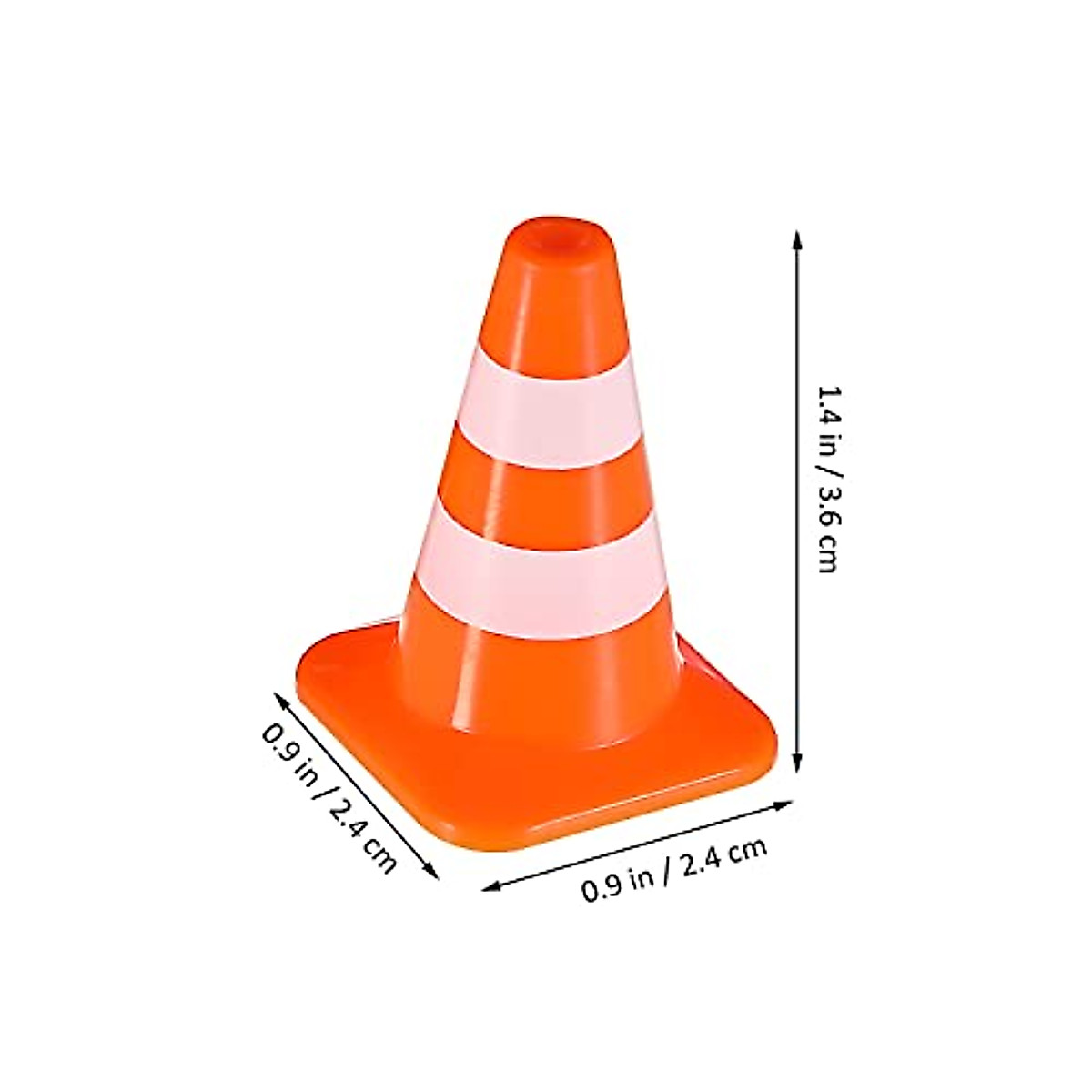 LUOZZY 20 Pcs Miniature Traffic Cones Kids Traffic Signs Toys Children Road Construction Cones Toys Sand Table Ornaments