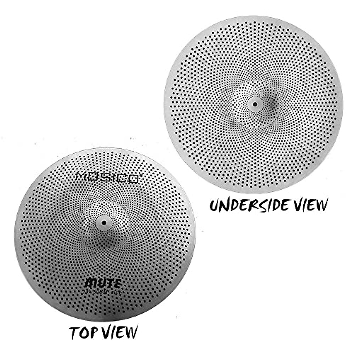 Low Volume Cymbal Pack 14'Hi-hat+16"Crash+18'Crash+20"Ride 5 Pieces Silver and Golden 10" Splash Cymbal