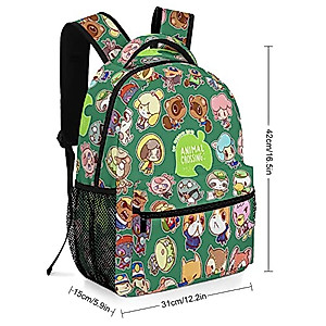 Rwillppycfei Unisex Adult Backpack Animal Cute Crossing Bag Durable Daypack Creative Casual Daypack Classical Basic Business Daypack