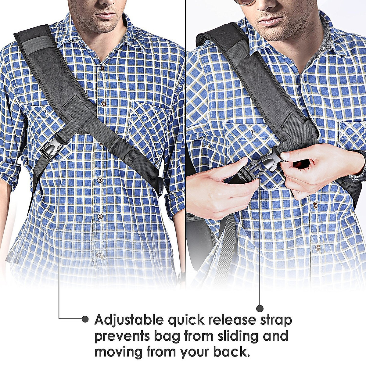 Neewer Professional Camera Case Sling Backpack for Nikon Canon Sony and Other DSLR Cameras and Lens,Tripod,Other Accessories,Durable Waterproof and Tear Proof Bag with Padded Dividers(Orange Interior)