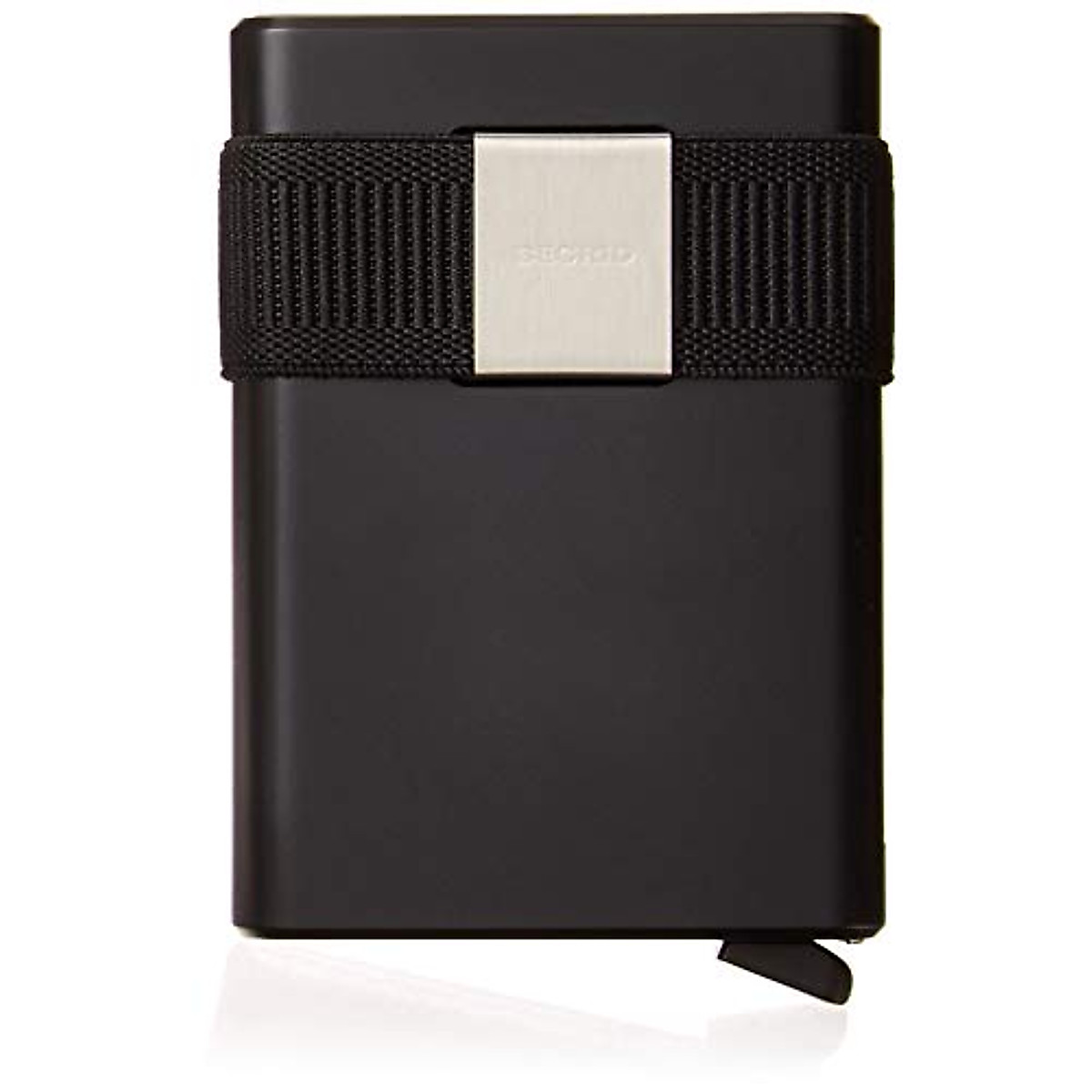 Secrid Cardslide Wallet, Black Cardprotector with Black Slide, Multi-Use RFID Case