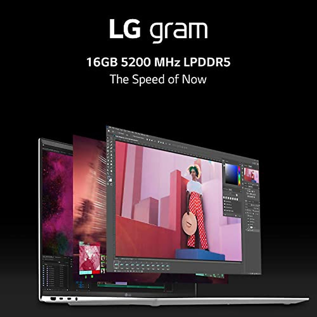 LG Gram (2022) 16Z90Q Ultra Lightweight Laptop, 16" (2560 x 1600) IPS Display, Intel i7 1260P CPU, NVIDIA RTX2050 GPU, 16GB RAM, 1TB NVMe SSD, FHD Webcam, WiFi 6E, Thunderbolt 4, Windows 11, Gray