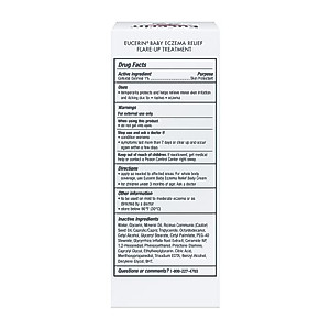 Eucerin Baby Eczema Relief Flare-Up Treatment, Baby Eczema Cream with Colloidal Oatmeal, 2 Oz Tube