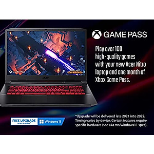 Acer Nitro 5 AN517-54-77KG Gaming Laptop | Intel Core i7-11800H | NVIDIA GeForce RTX 3050 Ti Laptop GPU | 17.3" FHD 144Hz IPS Display | 16GB DDR4 | 1TB NVMe SSD | Killer WiFi 6 | Backlit Keyboard