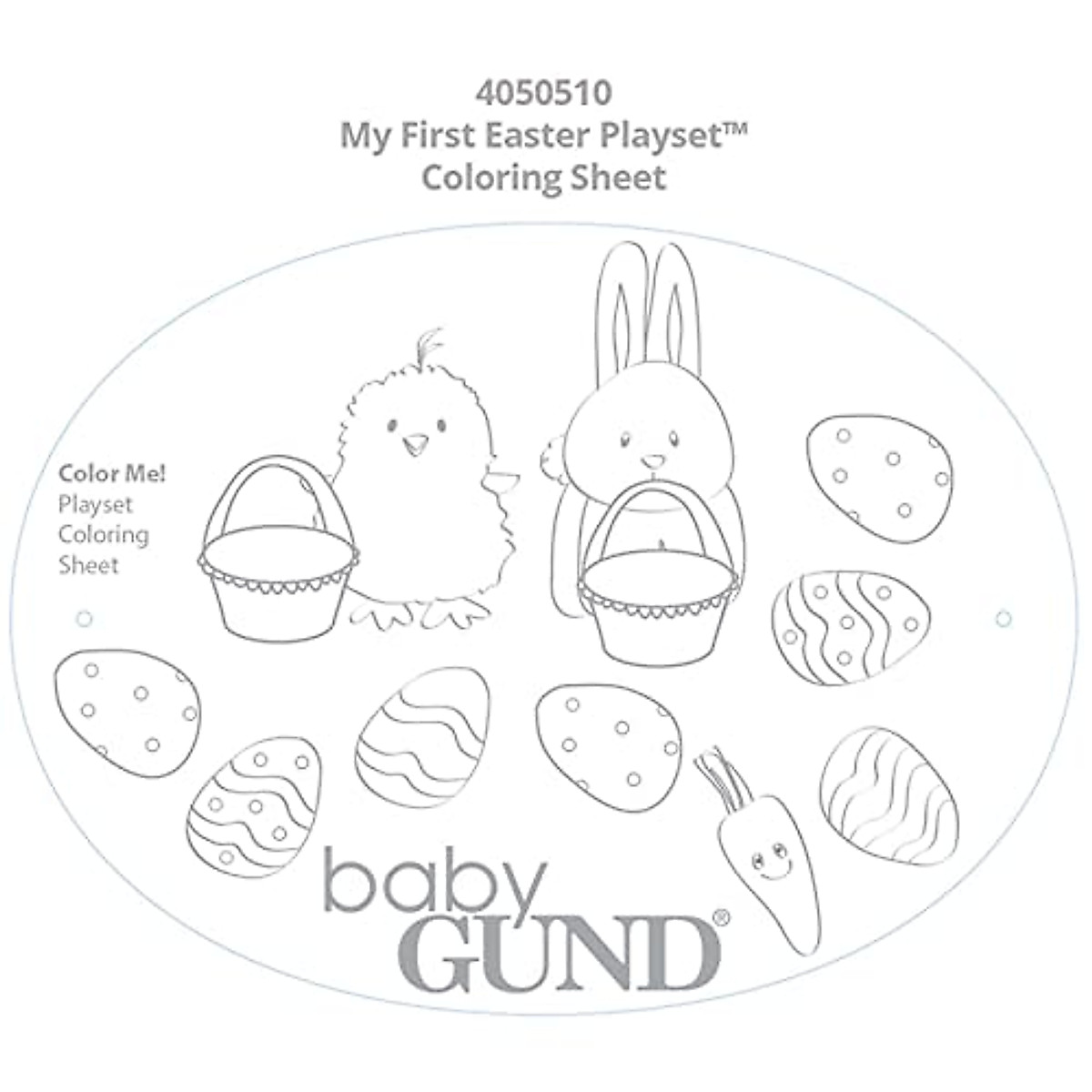 GUND Baby My 1st Easter Basket Plush Playset, 5 Pieces, 6"