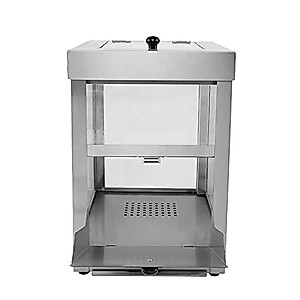 Commercial Grade Nacho Warmer with Scoop Chip Holding Cabinet Countertop