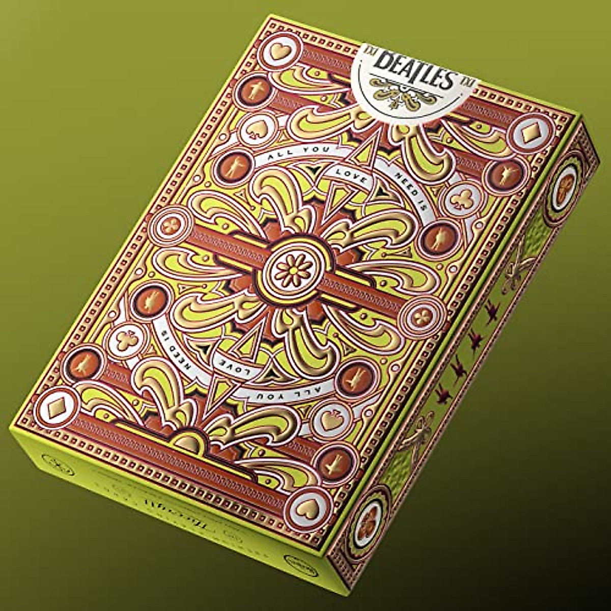 theory11 The Beatles Premium Playing Cards - Green Deck Officially Licensed Collector's Cards