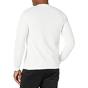 Gildan Men's Ultra Cotton Long Sleeve T-Shirt, Style G2400, White, Medium