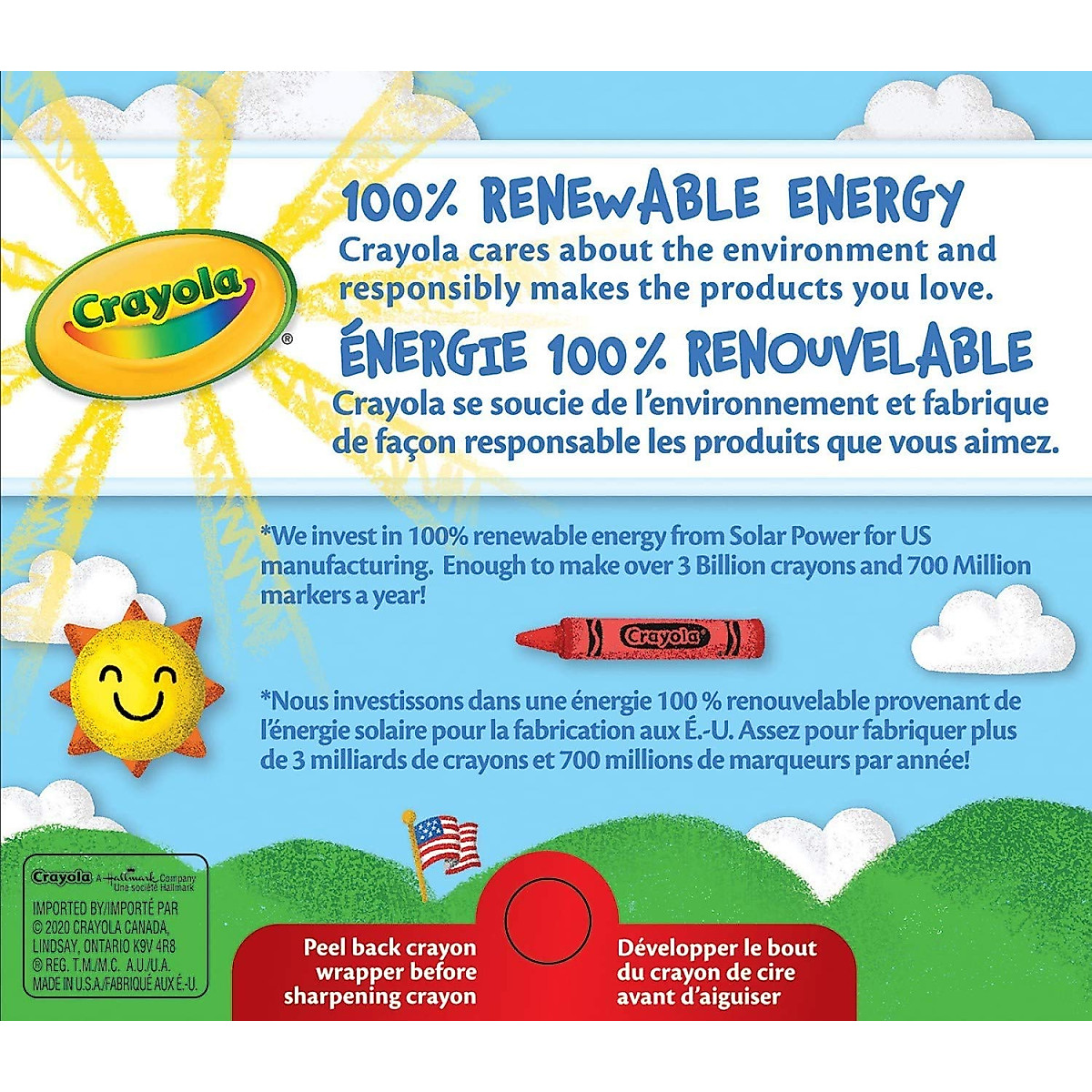 64-Pack Crayons with Sharpener