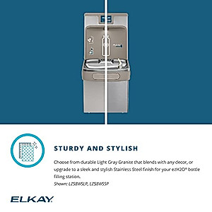 Elkay LZS8WSSP Bottle Filling Station and Cooler, Single, Stainless Steel
