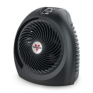 Vornado AVH2 Advanced Whole Room Heater with Automatic Climate Control, Timer, Fan Only Option, Black & OSCTH1 Oscillating Tower Heater