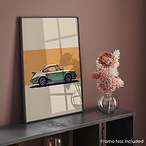 Inspirational Wall Art Co. - Power | 2023 Porsche 911 - Car Posters for Boys Room - Car Wall Decor - Car Room Decor - Car Posters for Men | 11x14 Inches Unframed