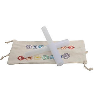 FMTY Singing Bowl Perfect Pitch 6B+8G+10E+12C Crystal Singing Bowl with Carrying Bag, Crystal Mallet, O-Ring Pure Quartz Crystal Sound Bowl for Meditation, Yoga, Spiritual Healing (Set of 4, White)