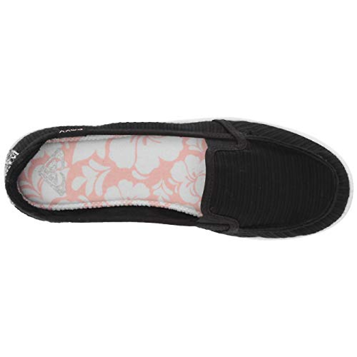 Roxy womens Minnow Slip on Shoe Sneaker, New Black, 8 US