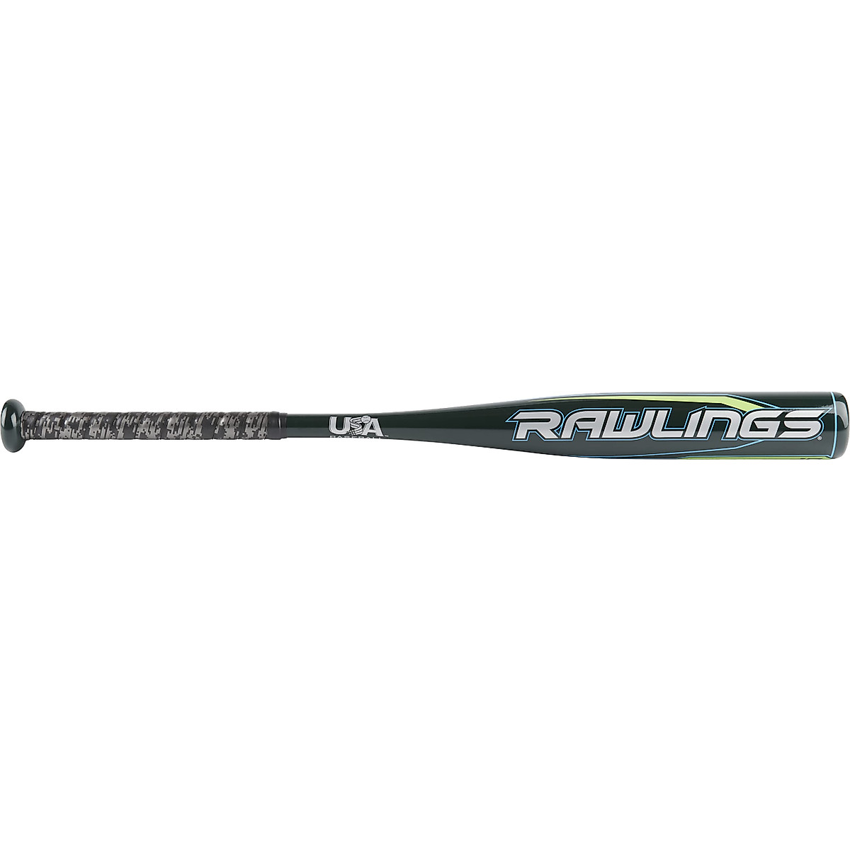 Rawlings RAPTOR USA Baseball Bat | -10 | 1 Pc. Aluminum | Dark Green | 27 inch