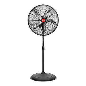 OEMTOOLS OEM24871 20" Oscillating Pedestal Fan, Commercial Fan For Worksites, Industrial Fans, High Velocity Shop Fan, Pedestal Fan, Oscillating Fan On Stand, Warehouse, Garage, or Gym Fan, 20 Inch