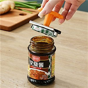 Nubadam Jar Opener For Weak Hands, Adjustable Effortless Arthritis Jar Opener For Seniors, Stainless Steel Adjustable Lid Opener Kitchen Accessories Opener, Bottle Opener For Arthritic Hands(orange)…