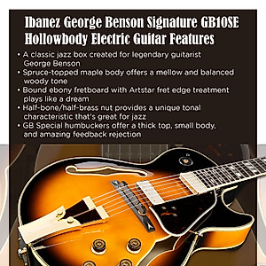 Ibanez George Benson Signature 6-String Electric Guitar (Brown Sunburst)