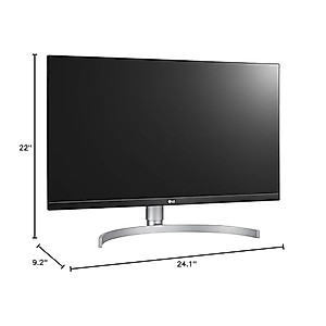 LG 27UL850-W 27 Inch UHD (3840 x 2160) IPS Display with VESA DisplayHDR 400 and USB Type-C Connectivity (Renewed)