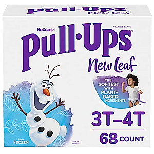Pull-Ups New Leaf Boys' Disney Frozen Potty Training Pants, 3T-4T (32-40 lbs), 68 Ct