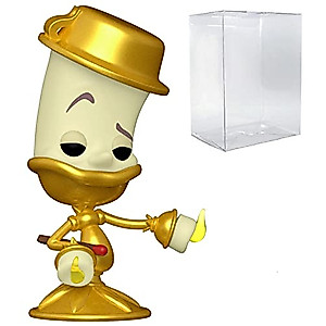 POP Disney: Beauty and The Beast - Lumiere Funko Vinyl Figure (Bundled with Compatible Box Protector Case), Multicolor, 3.75 inches