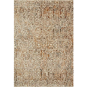 Loloi Lourdes Ivory/Orange 2'-7" x 7'-9" Runner Rug