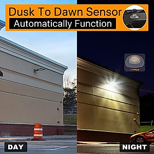 DEMILARE LED Parking Lot Lights Adjustable Arm Mount, Quick Installation Dusk to Dawn Street Area Light, 5000K Shoebox Light IP65 Waterproof, Commercial Lighting for Parking Lot, Gym, Driveways