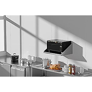 SWOTCATER Stainless Steel Microwave Shelf, Metal Appliance Wall Mount Floating Shelving, 18"x24" Stainless Steel Microwave Rack for Commercial Restaurant and Kitchen