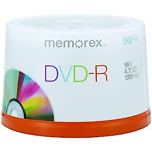 Memorex DVD-R,50PK Spindle