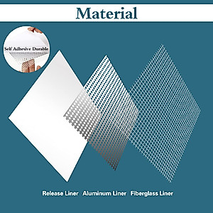 Tahikem 6 Pcs Drywall Repair Patch, 4" 6" 8" Two of Each Wall Patch Repair Kit, Self Adhesive Wall Mesh Repair, Large Hole Patch for Drywall, Sheet Rock Patch, Aluminum Metal Sheetrock Ceiling Patch