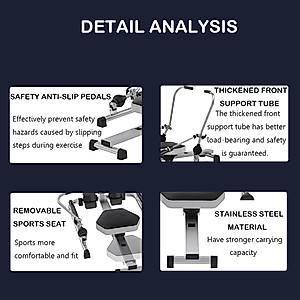 LuusMm Foldable Rowing Machine Equipment for Home Gym, Multifunctional Hydraulic Rowing Machine, Foldable Rowing Machine for Home Fitness Training (Sports Fitness)